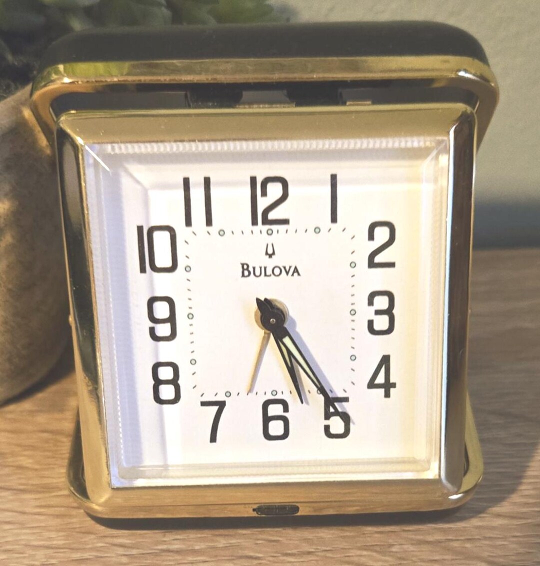 Vtg Fold up Bulova Travel Alarm Clock - Etsy