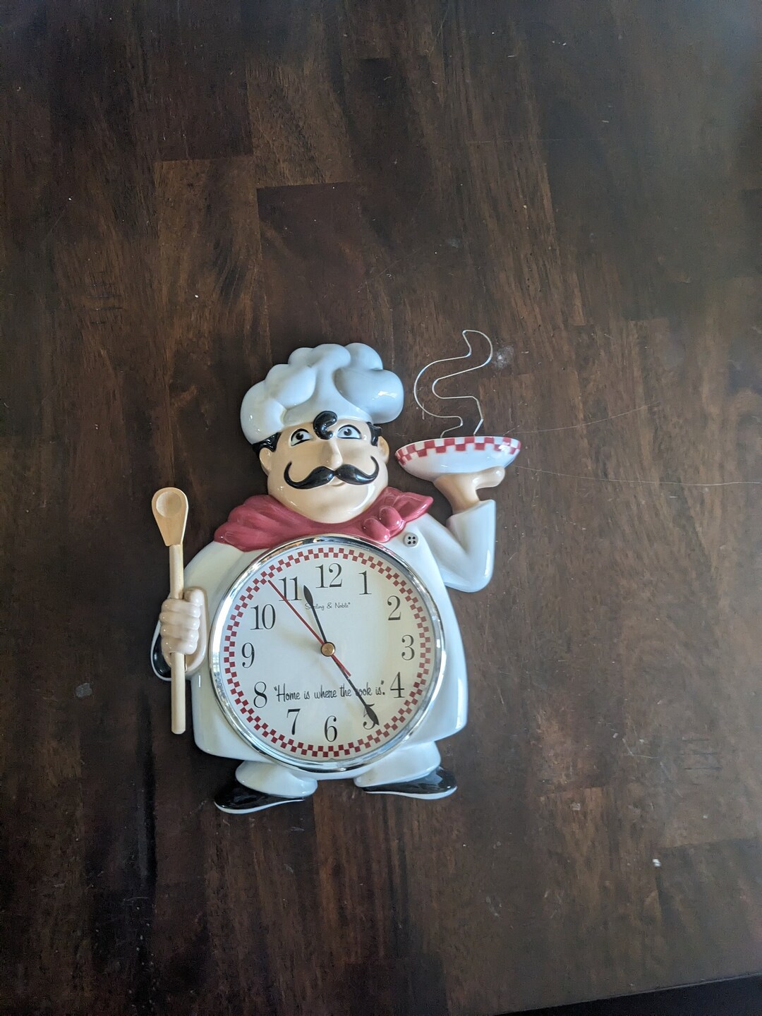 Vintage French Chef Home is Where the Cook is Wall Clock by - Etsy