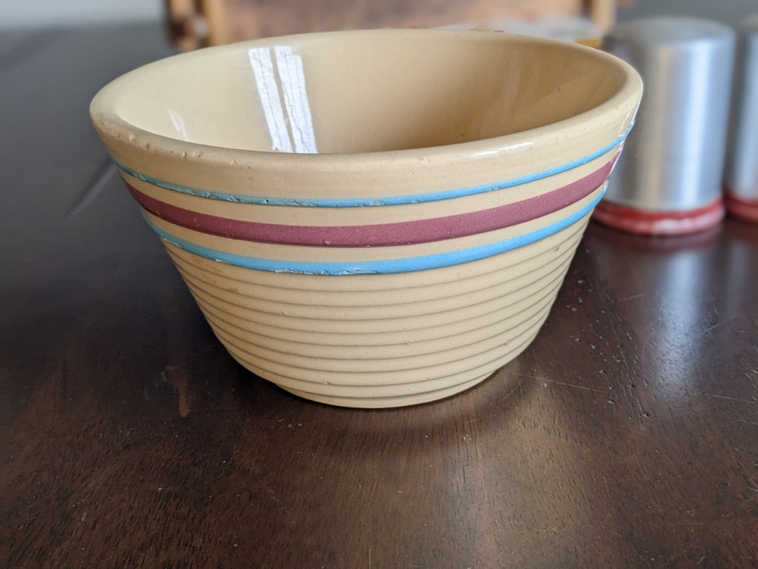 Vintage Antique MCM watt Stone Wear Pottery Bowl - Etsy