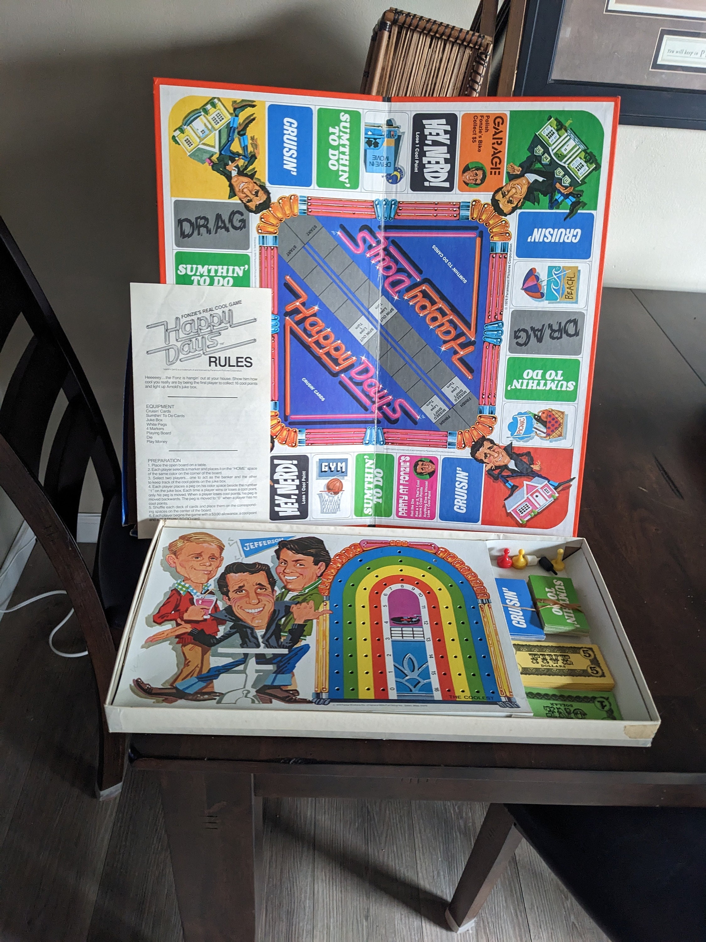Vintage Happy Days TV Comedy Board Game by Parker Brothers - Etsy