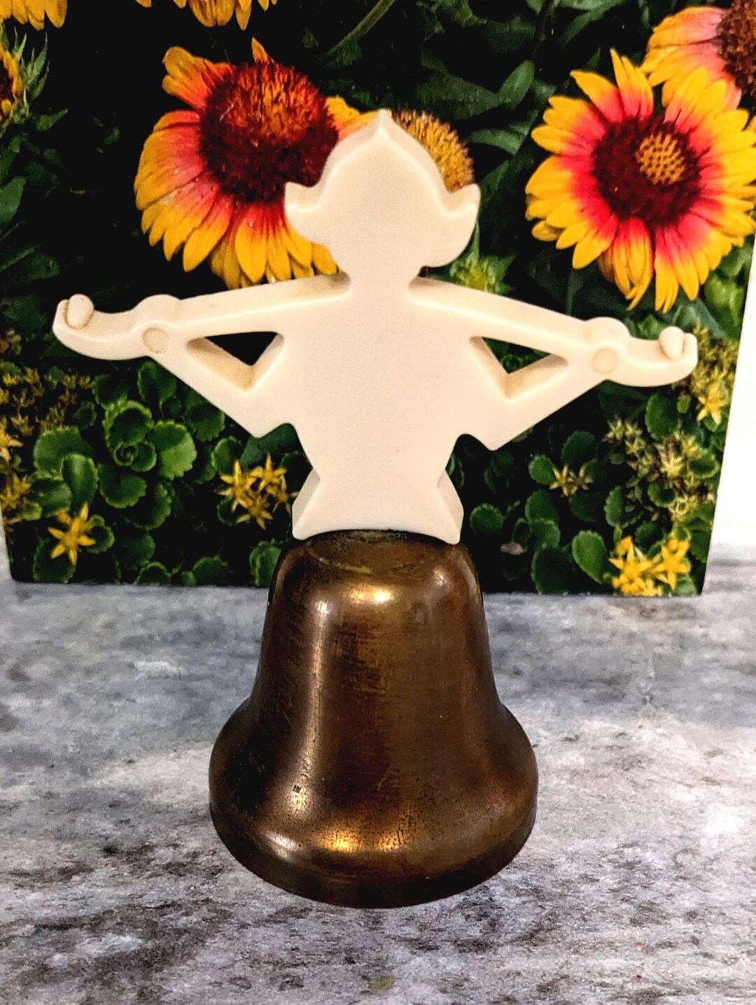 Vintage Asian Style Hand Brass Hand Dinner Bell 1960 S 1970 S - Etsy