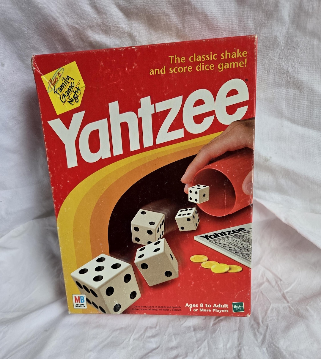 Vtg YAHTZEE Table Top Board Dice Game 1998 - Etsy