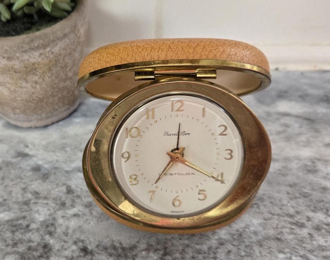 Vtg Foldup Travel Alarm Clock by Westclox - Etsy