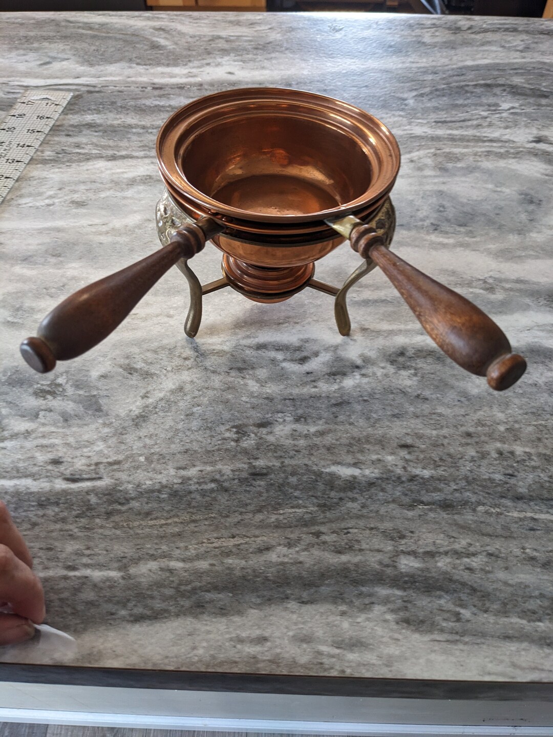 Vintage Copper Chafing Set With 2 Pans - Etsy