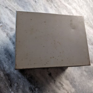 Vintage Steel Hinged Lit-ning Recipe File Box - Etsy