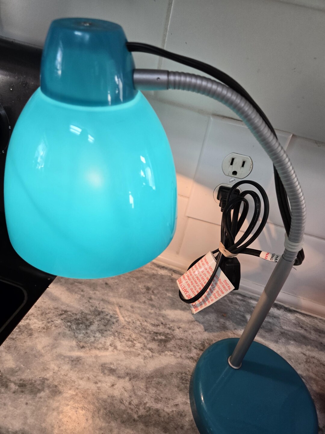 Vtg Sky Blue Adjustable "snake" Desk Lamp - Etsy
