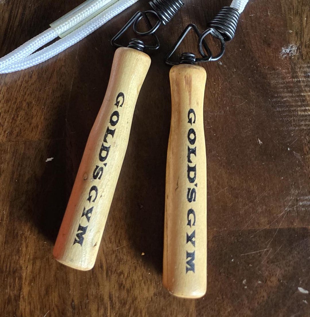 Vintage Gold's Gym Workout Jump Rope - Etsy