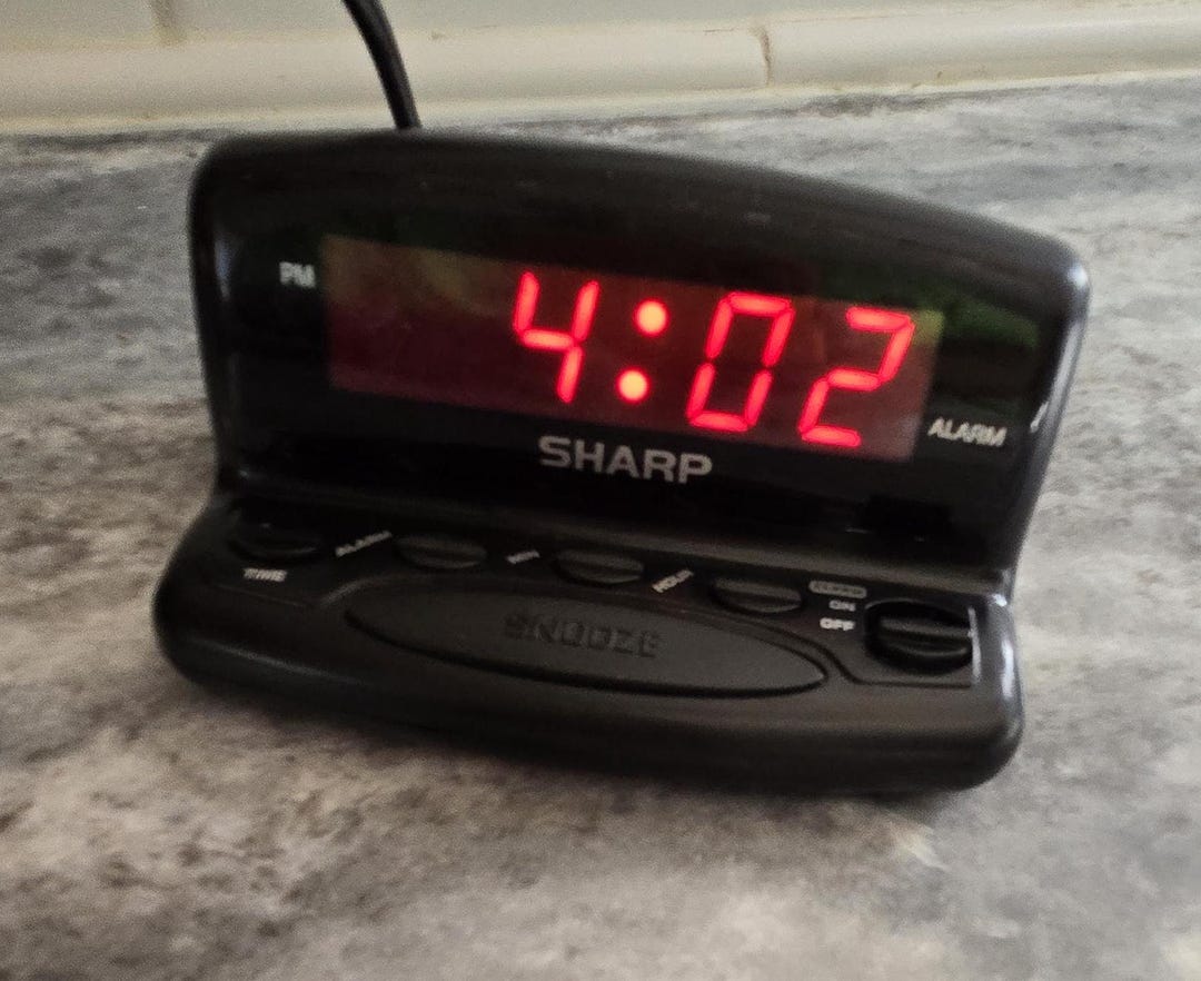 Vtg SHARP Brand Hi-vis Digital Red LED Desk Top Alarm Clock - Etsy