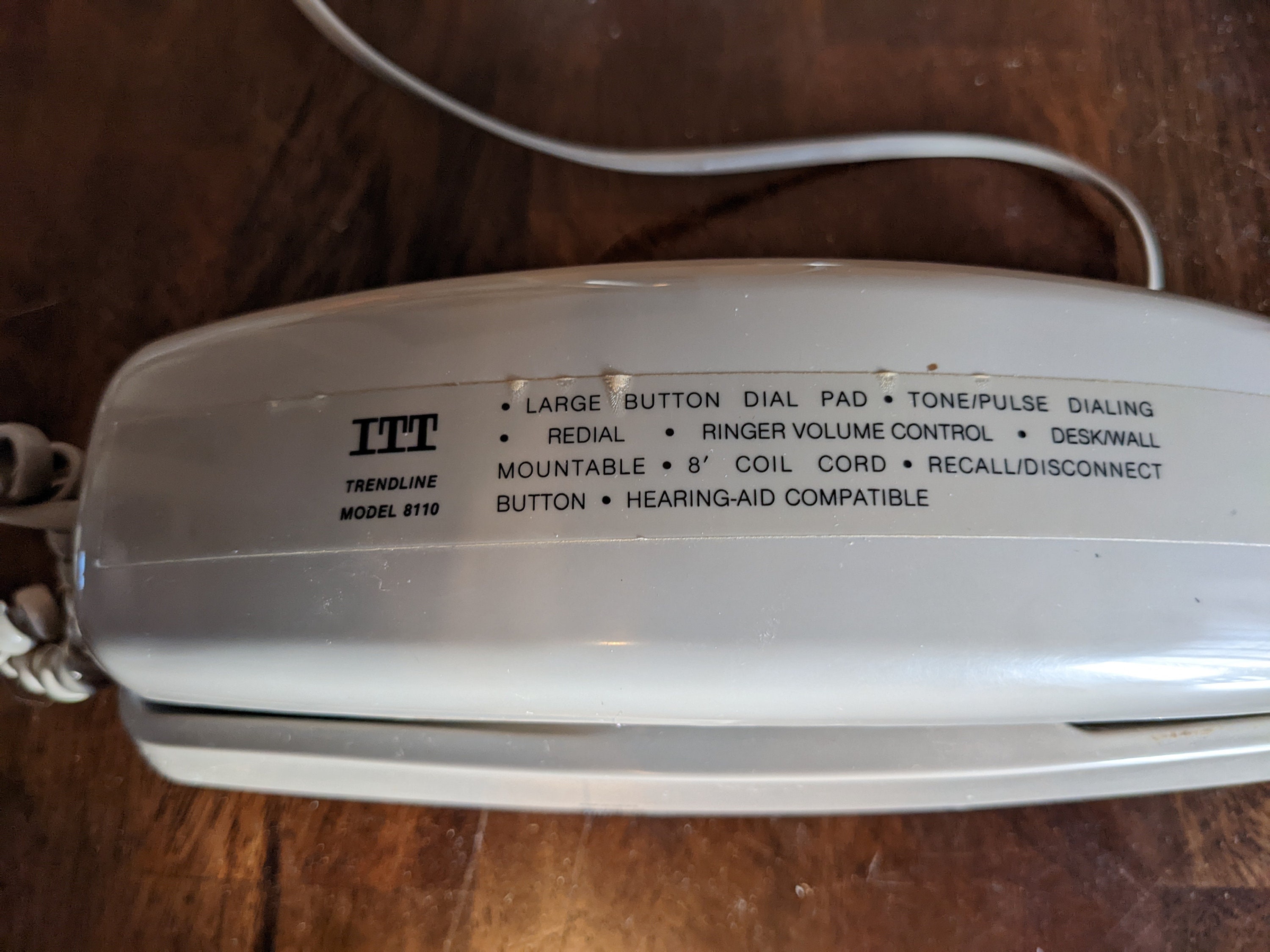 Vintage Push Button Hand Held ITT Telephone Taupe Beige Color - Etsy