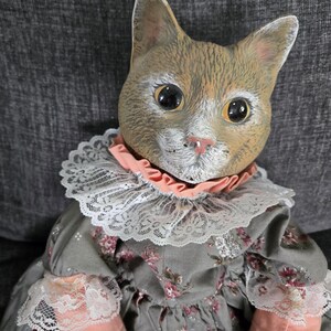 Vintage Large Victorian Porcelain Cat Doll - Etsy