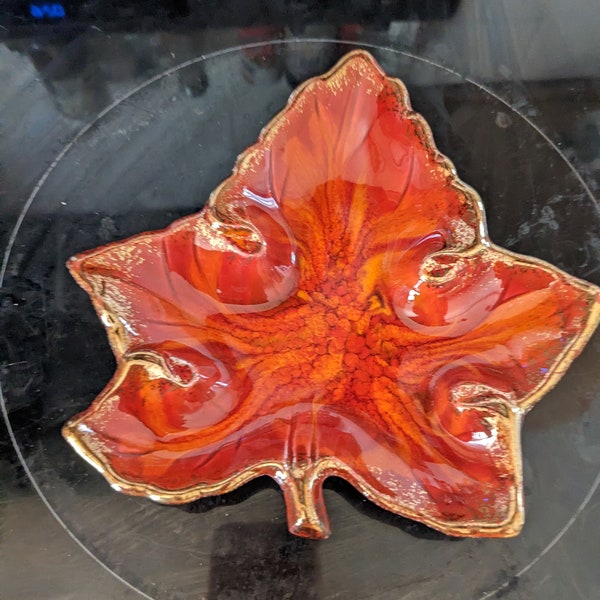 Antique Maple Leaf Glass - Etsy