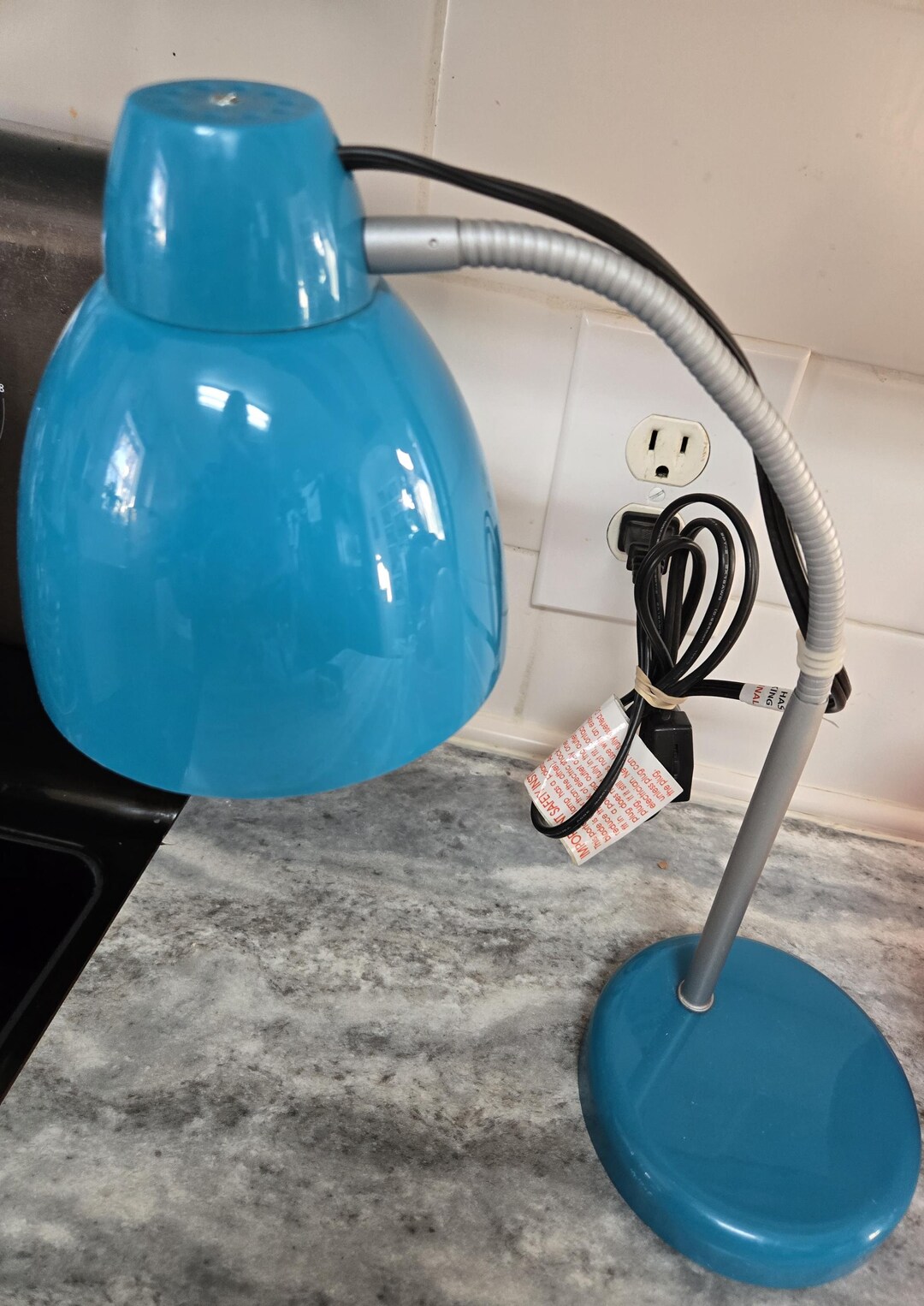 Vtg Sky Blue Adjustable "snake" Desk Lamp - Etsy