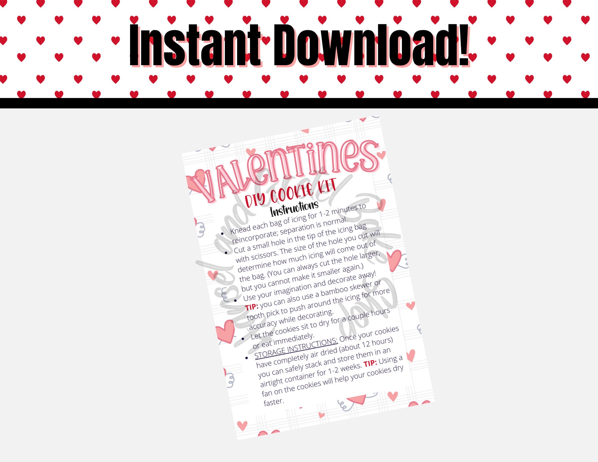 Cookie Cutters DIY cookie kit / Instant digital download 2 files ...