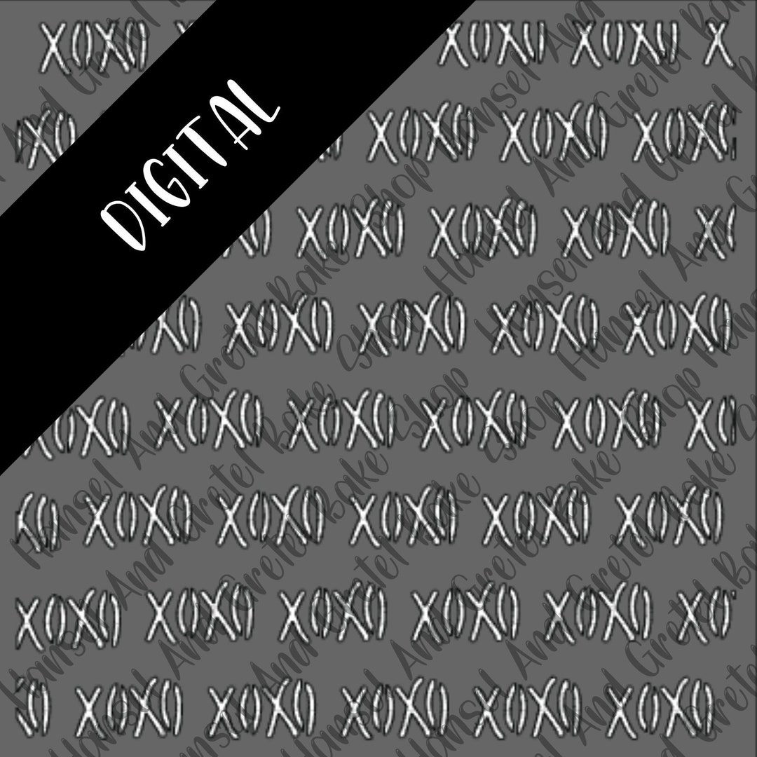 XOXO Cookie Stencil DIGITAL .SVG Instant Download - Etsy Australia