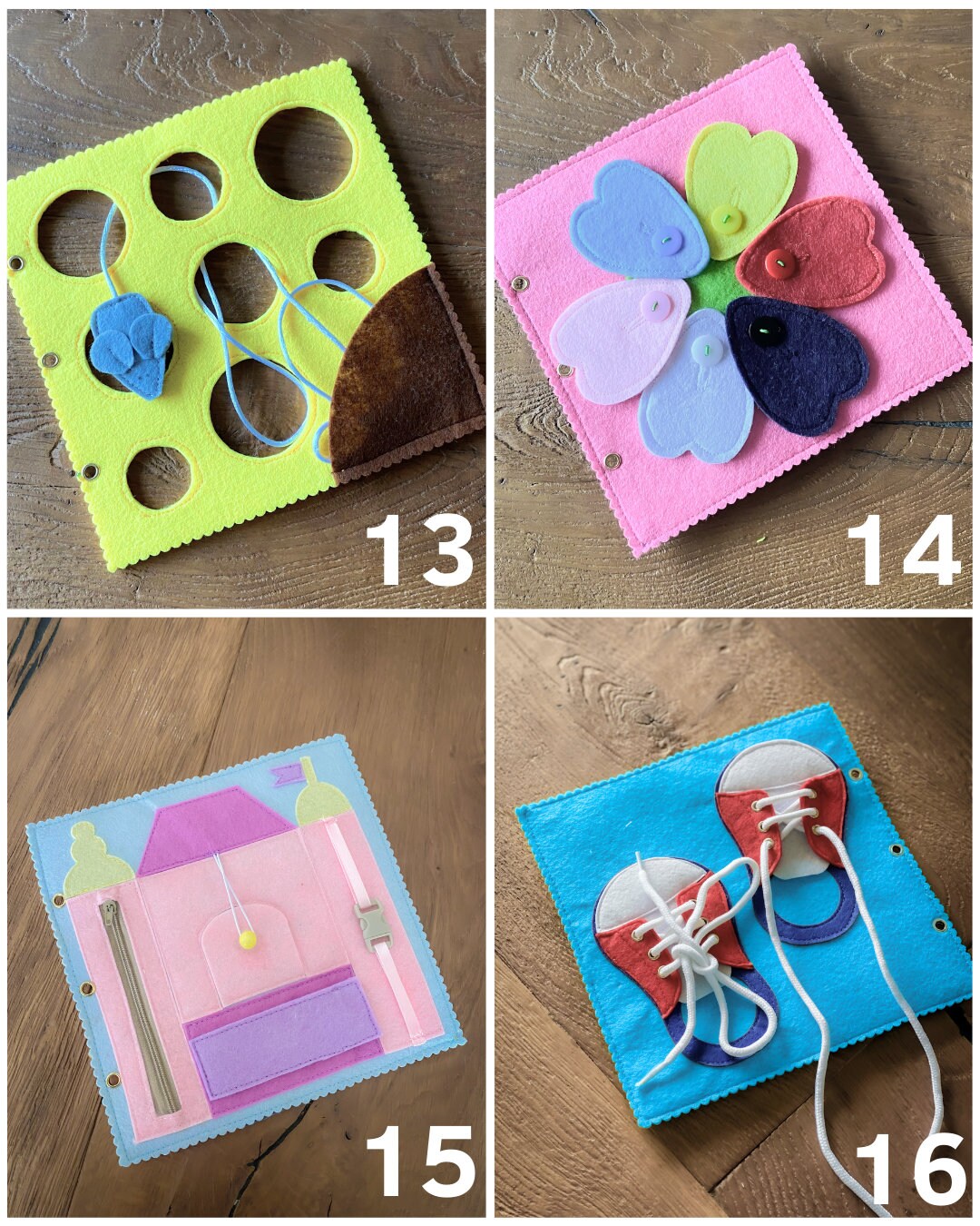 Personalized Developmental Sensory Book for Children in Felt: Unique ...