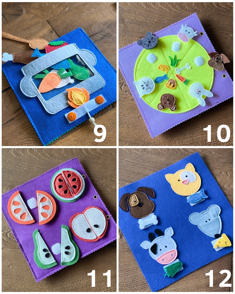 Personalized Developmental Sensory Book for Children in Felt: Unique ...