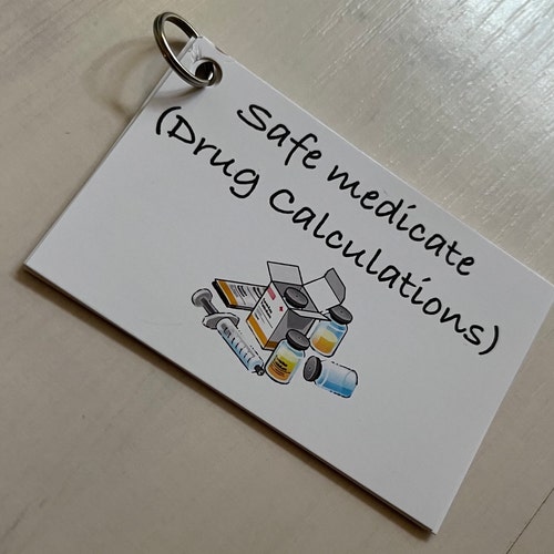 Safemedicate Flash Cards - Etsy UK