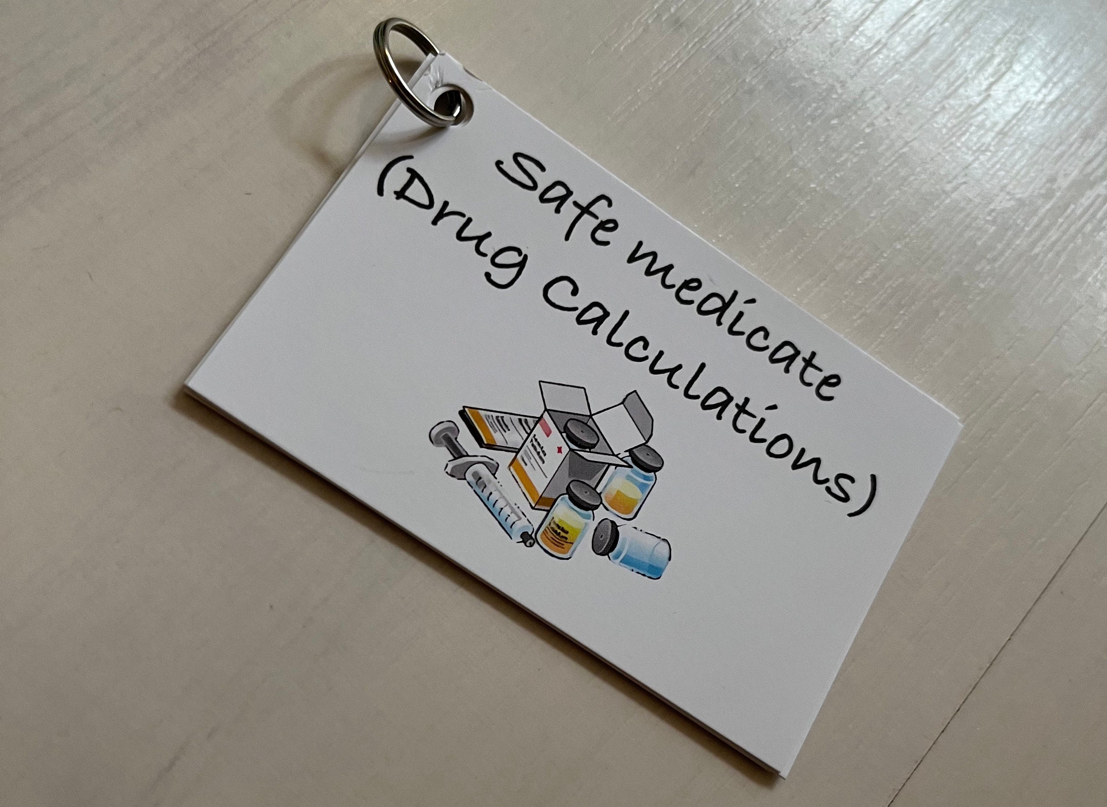 Safemedicate Flash Cards - Etsy UK