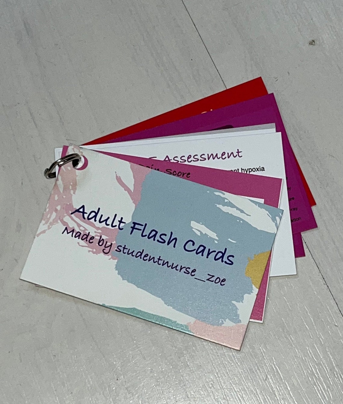 Adult Flashcards - for Adult Nursing - Etsy UK