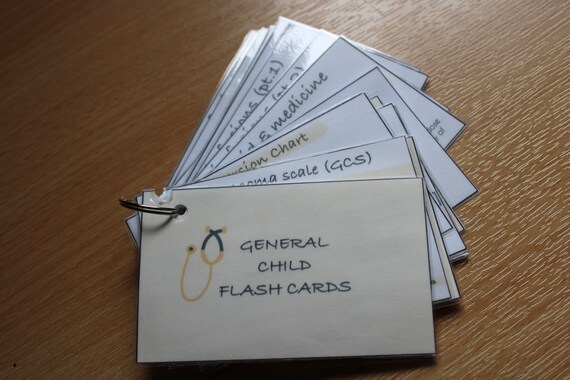 General Child Flashcards - Etsy UK