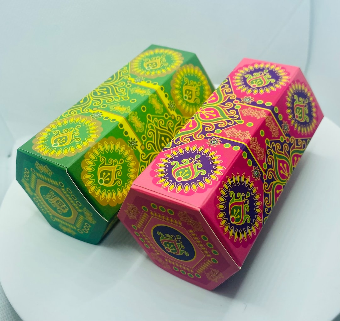 Green Pink Dholki Dhol Favour Boxes, Mendhi Dhol Wedding Favours, Asian ...
