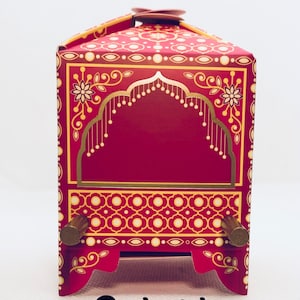 Dholi Sedan Chair Dholki Sangeet Walimah Wedding Favours Candy Boxes ...