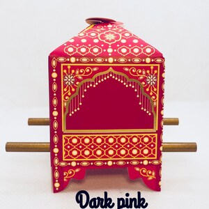 Dholi Sedan Chair Dholki Sangeet Walimah Wedding Favours Candy Boxes ...