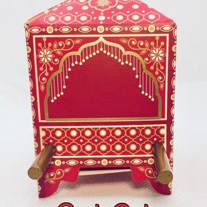 Dholi Sedan Chair Dholki Sangeet Walimah Wedding Favours Candy Boxes ...