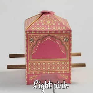 Dholi Sedan Chair Dholki Sangeet Walimah Wedding Favours Candy Boxes ...
