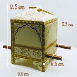 Dholi Sedan Chair Dholki Sangeet Walimah Wedding Favours Candy Boxes ...