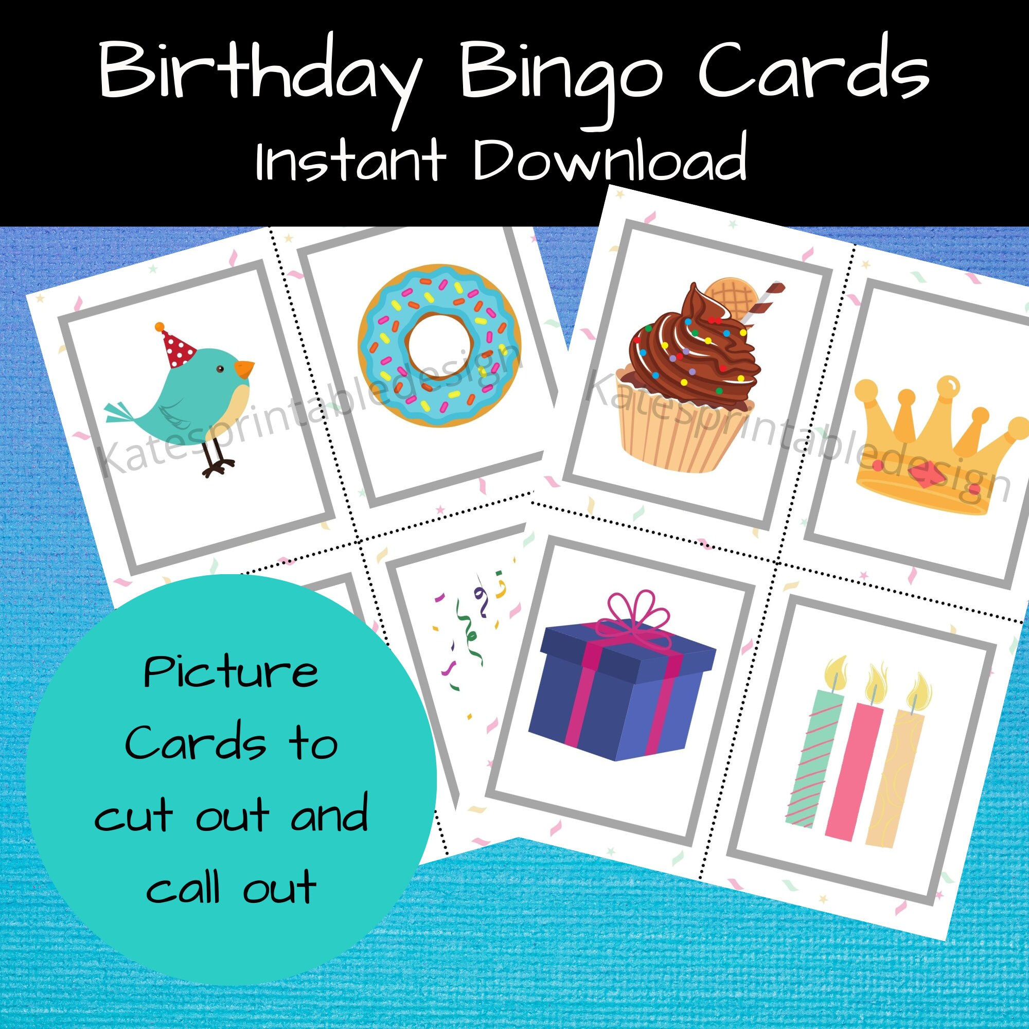 Birthday Bingo | Birthday Party Bingo | Birthday Party Game | Birthday ...
