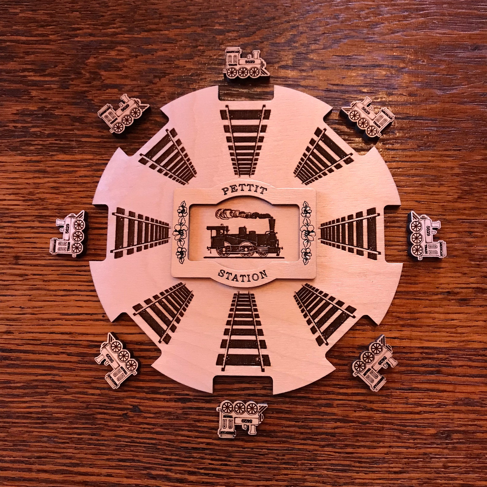 Mexican Train Dominoes Hub and Train Markers - Etsy