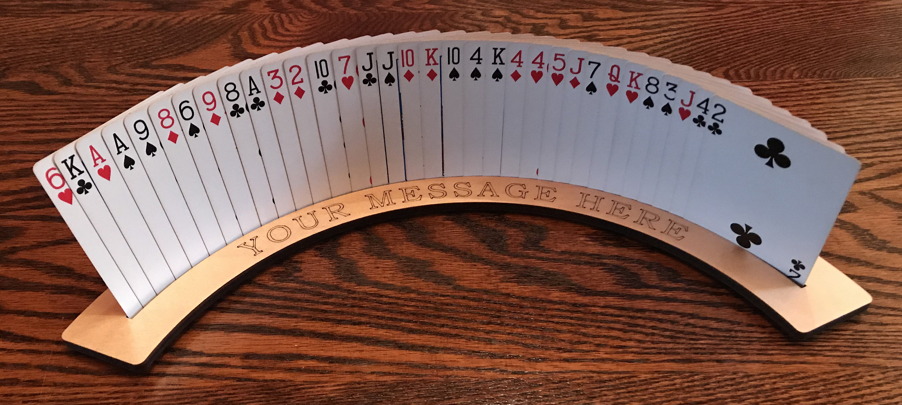 Playing Card Holder (set of Four) for Pinochle, Canasta, Samba, UNO ...