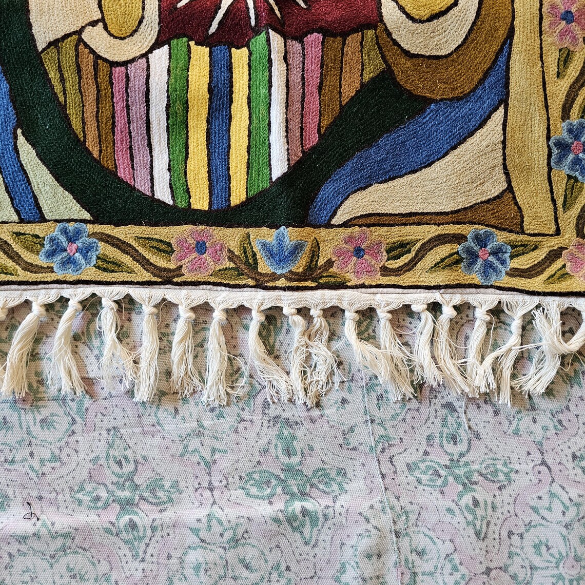 Kashmiri Handmade Pure Wool Jesus Christ Wall Hanging Rug – Christian ...