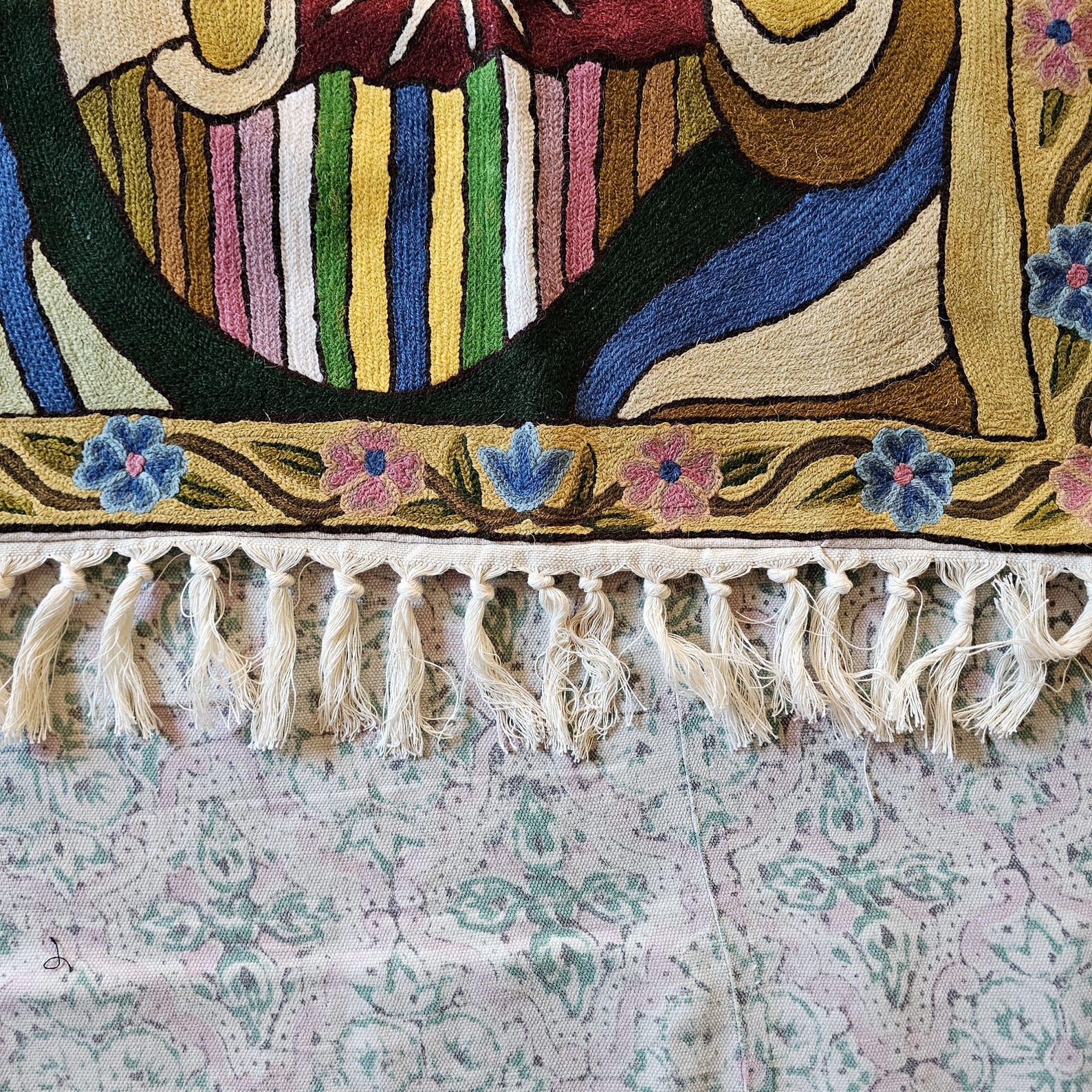 Kashmiri Handmade Pure Wool Jesus Christ Wall Hanging Rug – Christian ...