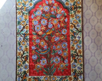 Kashmiri Tree of Life Chainstitch Wall Panel - Etsy