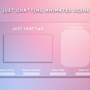 Animated Minimalist Stream Scenes - Pink Purple Gradient Starting Soon ...