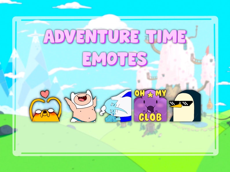 Adventure Time Emote Pack for Twitch, Discord, Youtube - Etsy