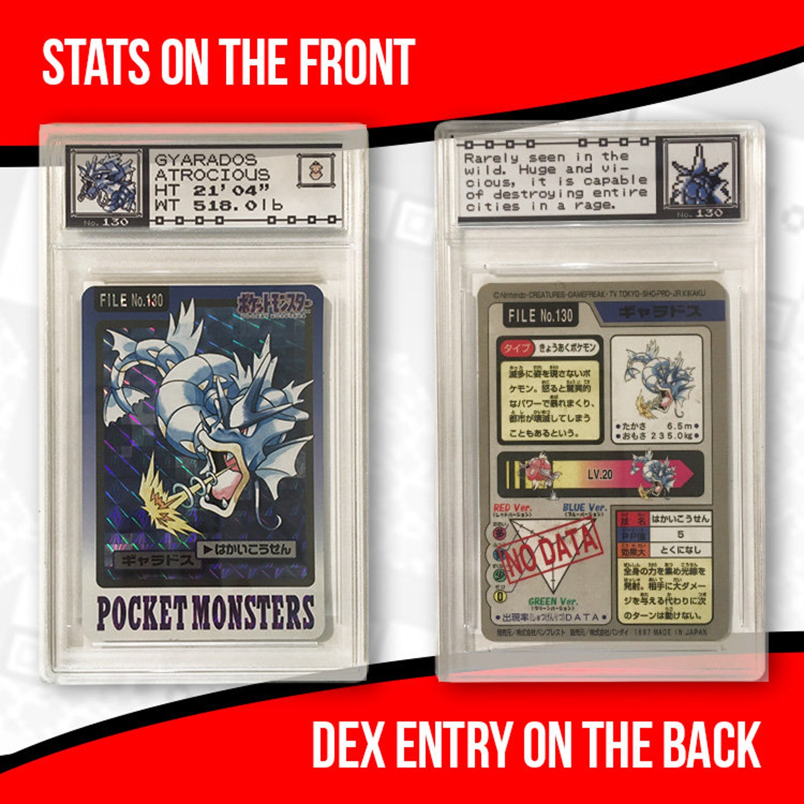 POKEMON PSA DISPLAY Custom Pokedex Slab Card Display Vintage | Etsy