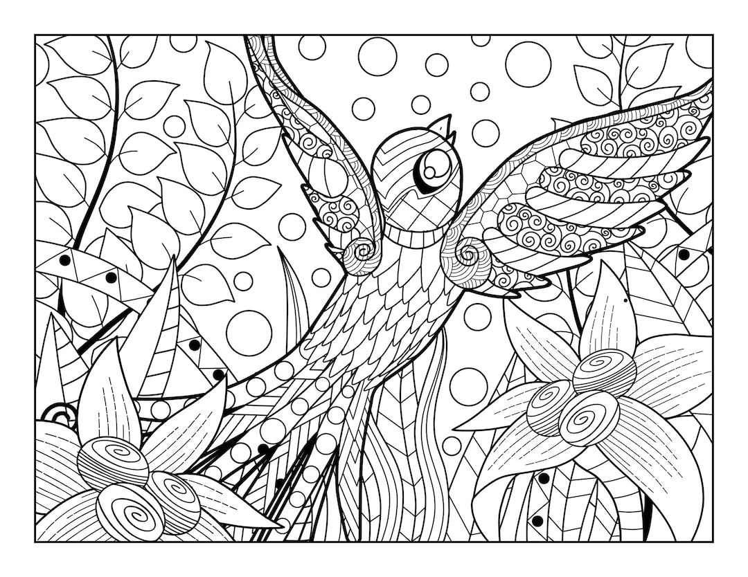 40 Unique & Inspiring Coloring Pages for Adults - Etsy