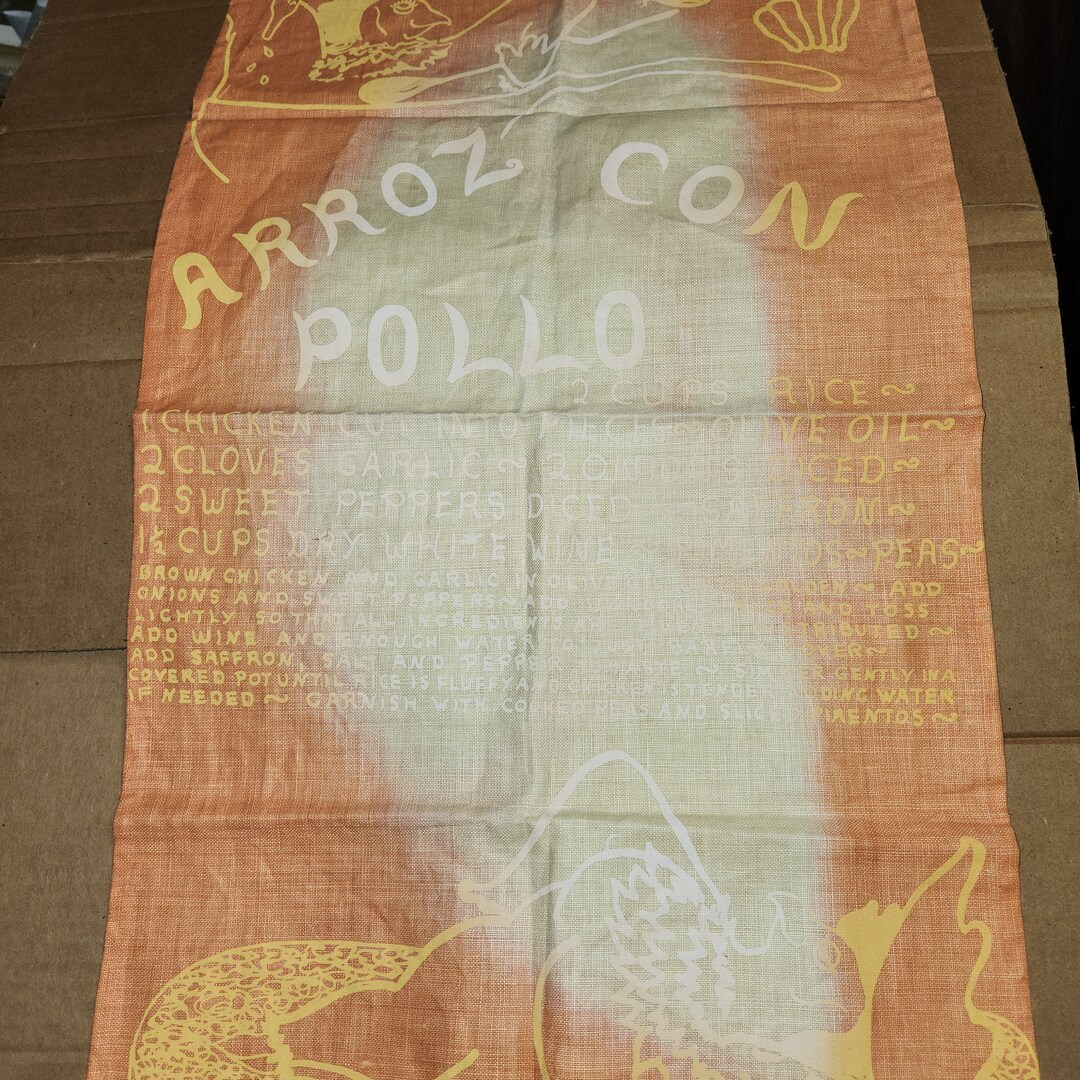 Vintage Key West Handprint Fabrics Inc arroz Con - Etsy