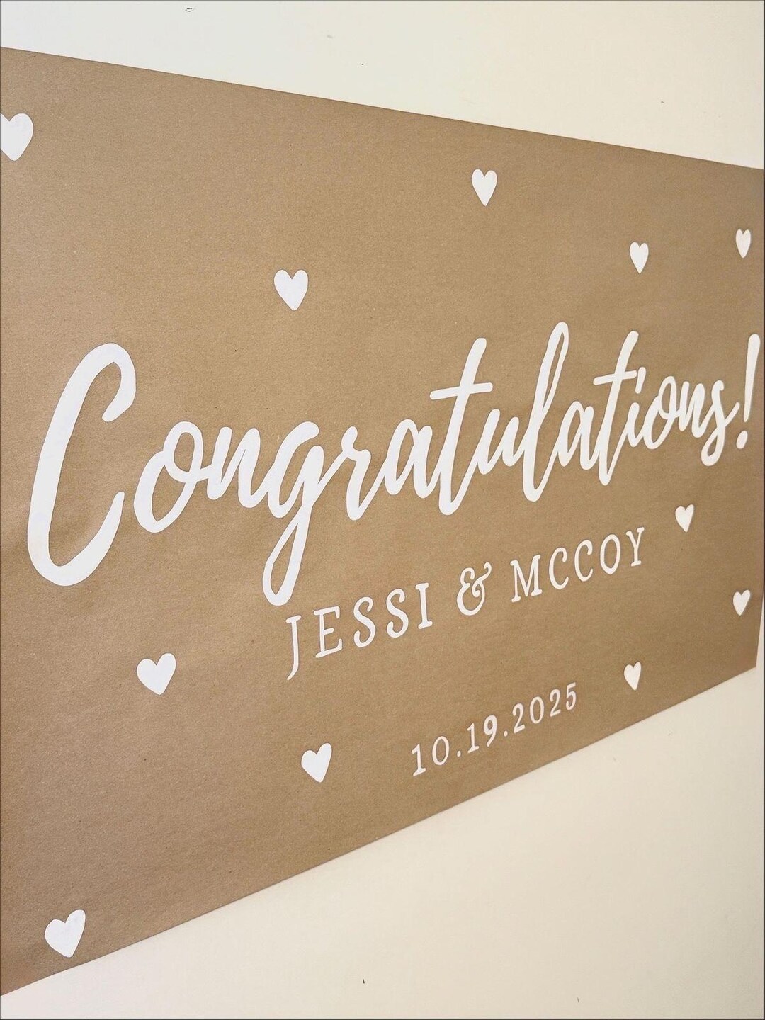 Custom Kraft Paper Banner: 