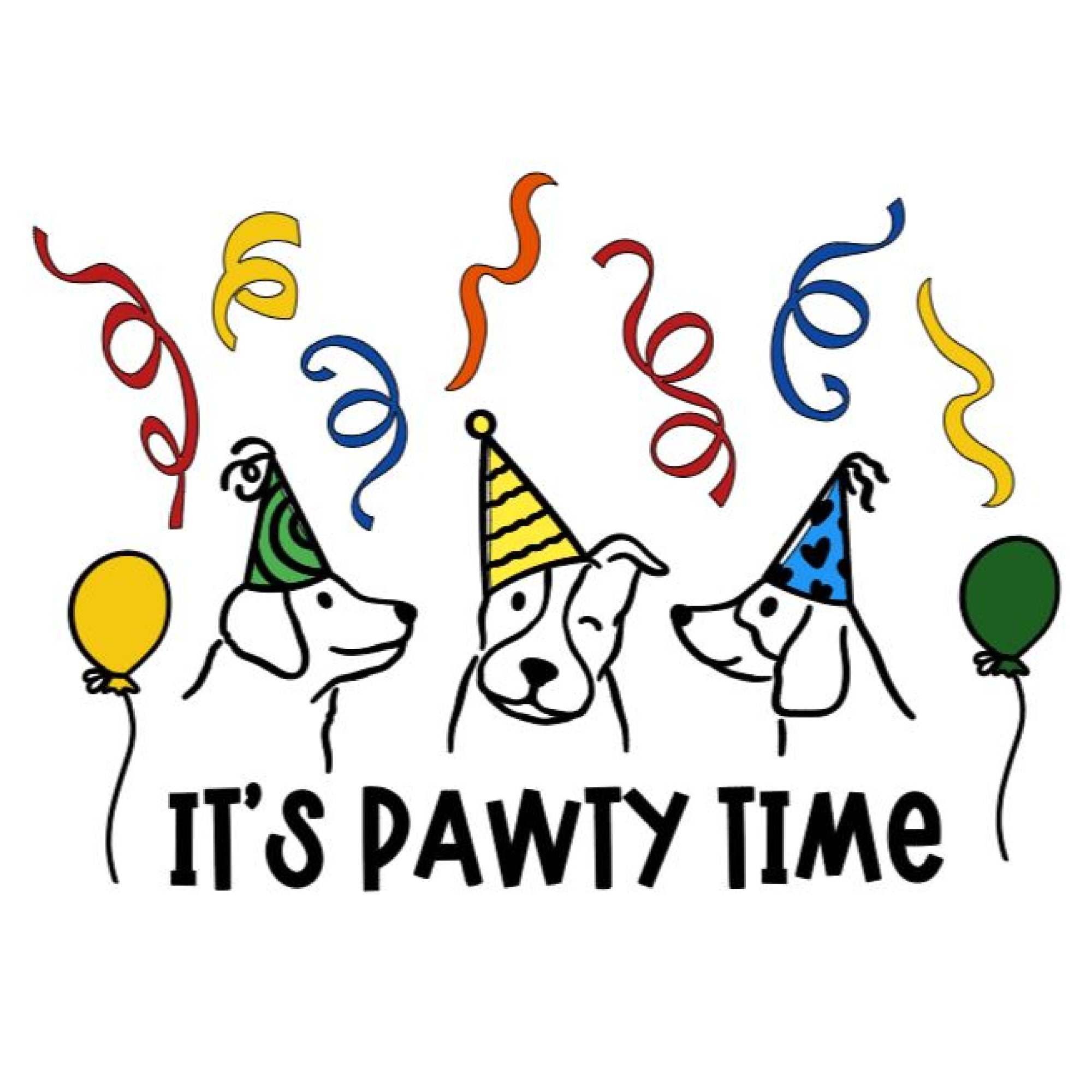 Its Pawty Time Shirt Dog Party Shirt Dog Birthday Shirts for - Etsy