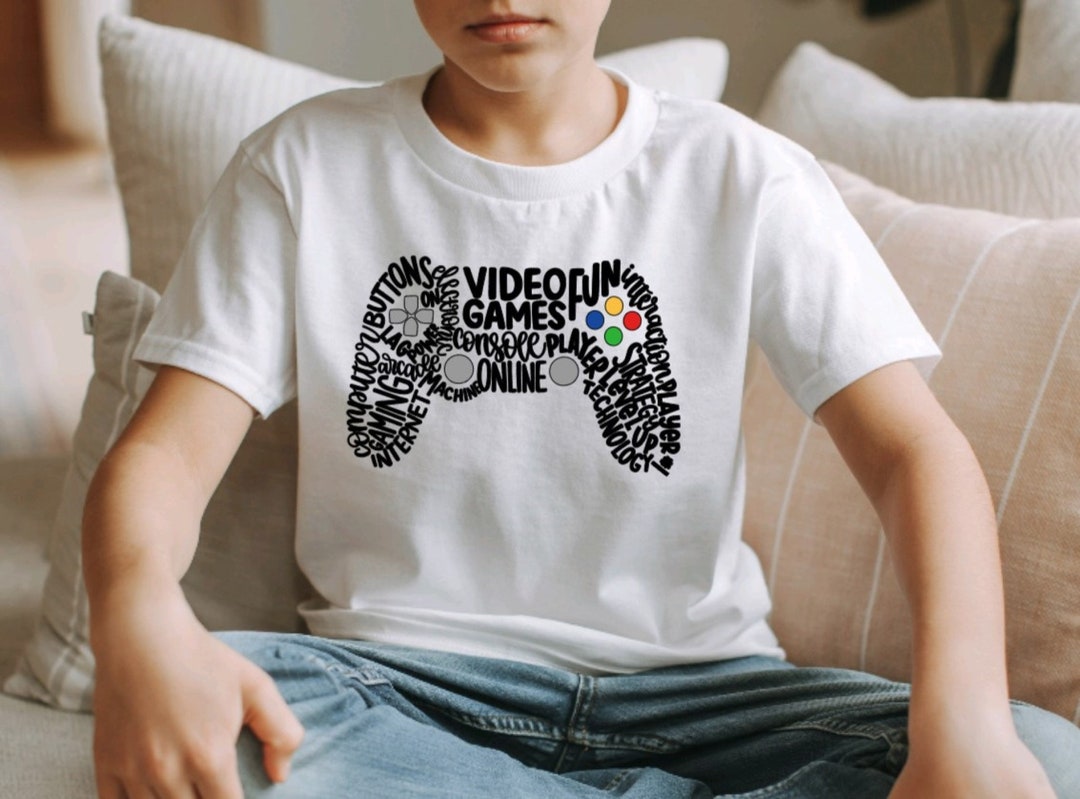 Game Controller Shirt, Gamer Gifts for Kids, Birthday Gifts for Boys ...