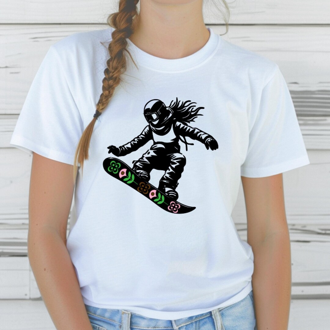 Girls Snowboarding Tshirt, Snowboarder Gift, Teenage Girl Gifts, Kids ...