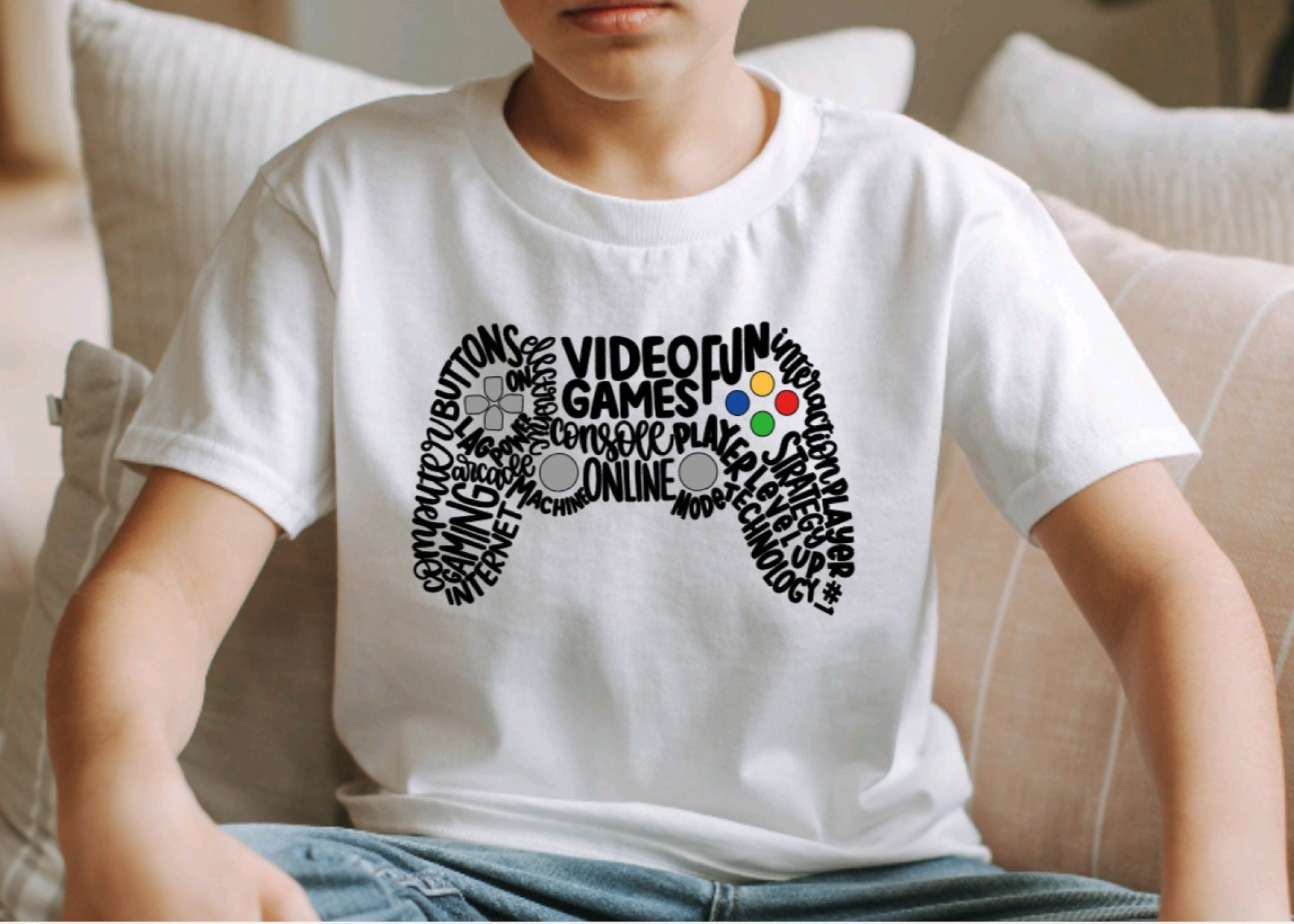 Game Controller Shirt, Gamer Gifts for Kids, Birthday Gifts for Boys ...