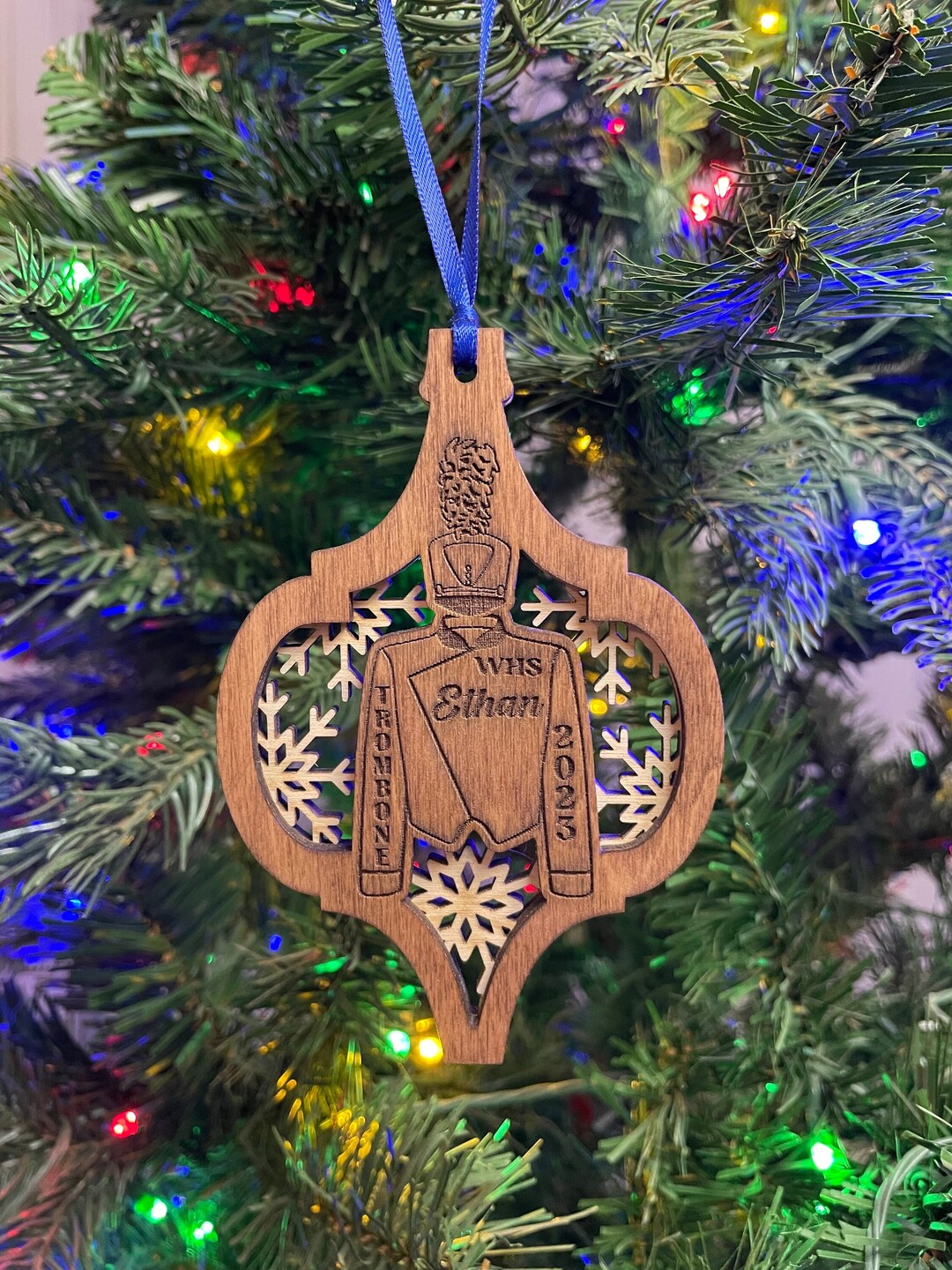 Marching Band Snowflake Ornament - Etsy