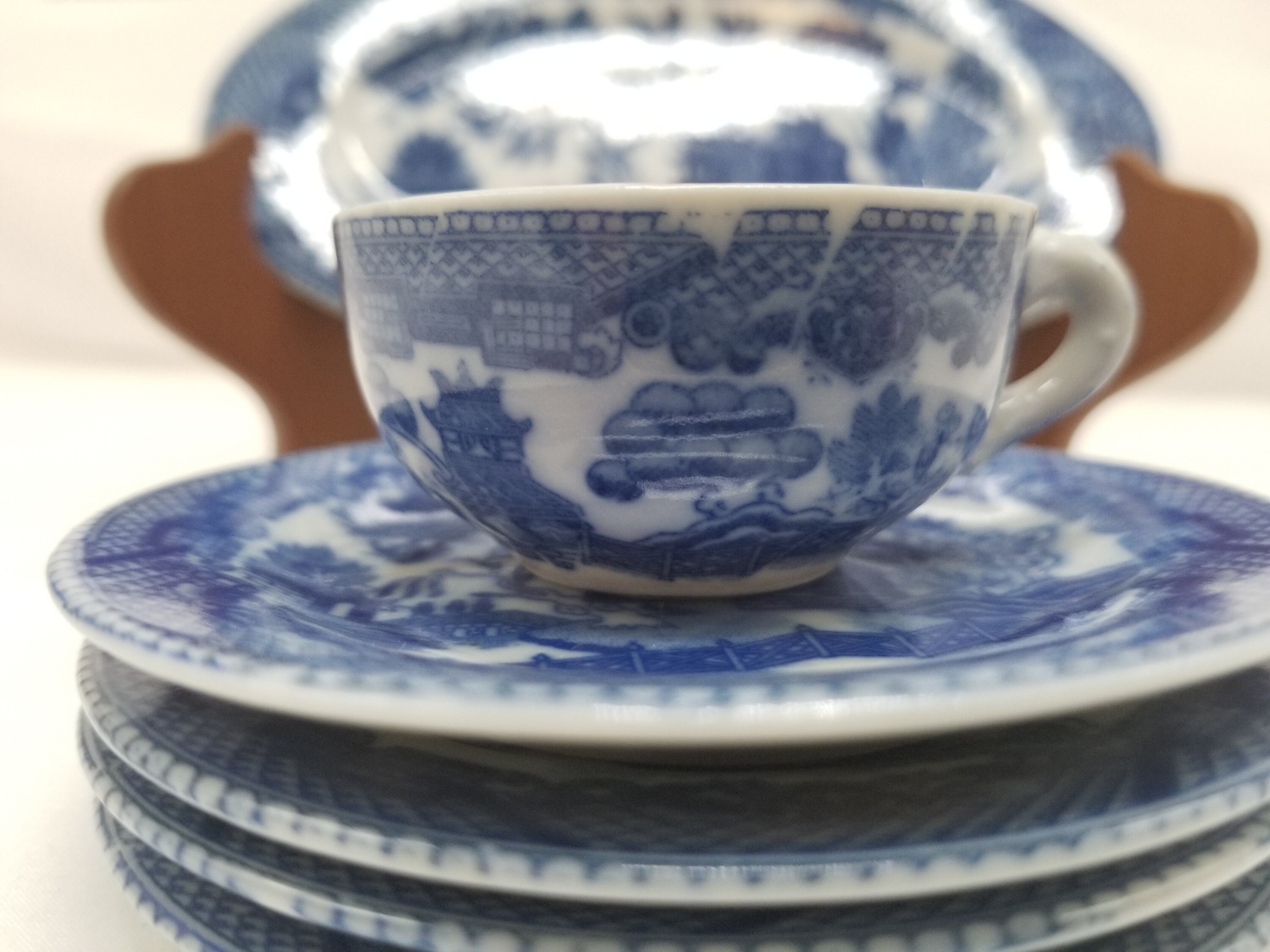 Vintage Blue Willow 6pc Child Tea Set - Etsy