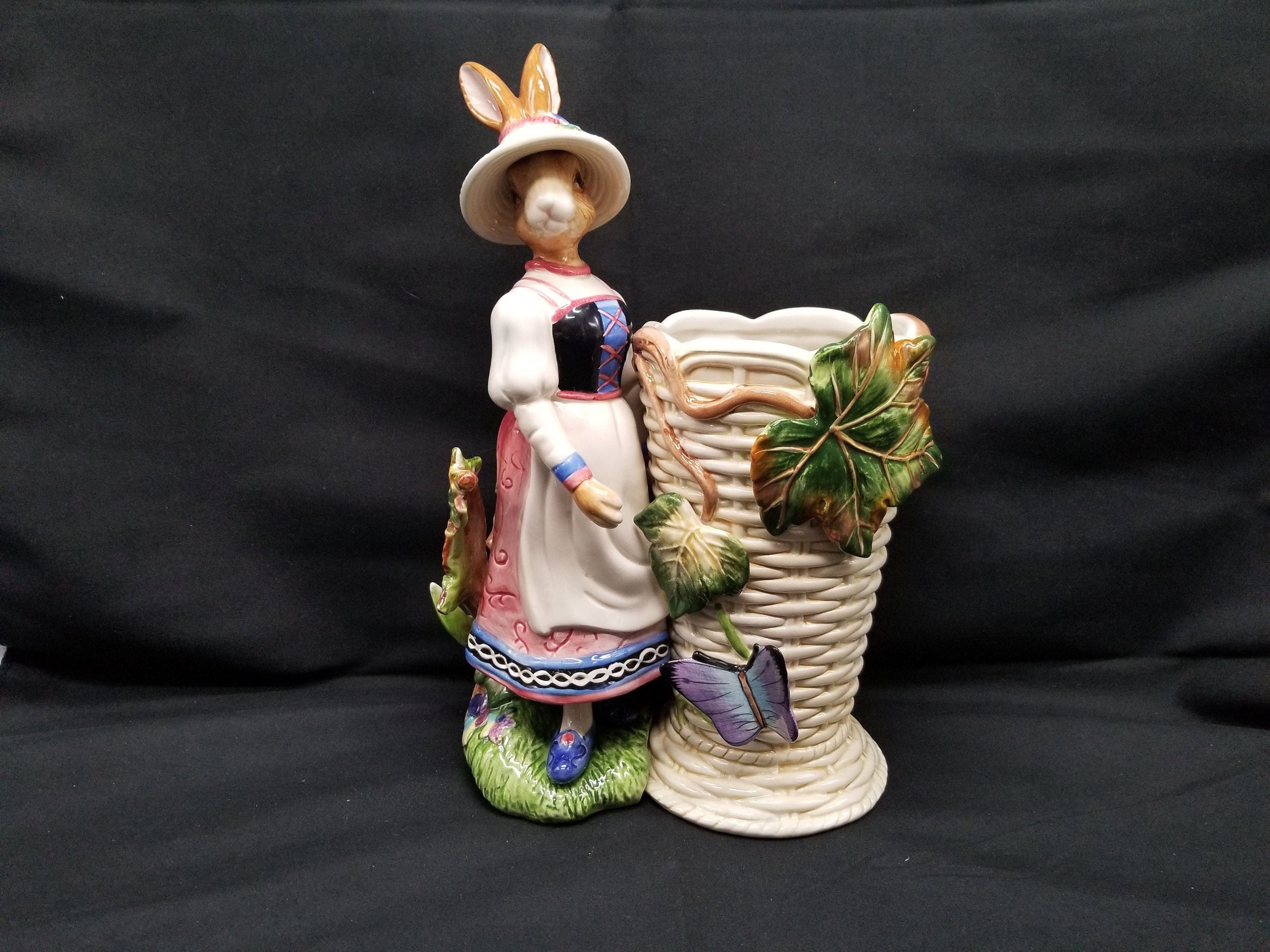 Fitz & Floyd Classics Old World Rabbit Vase - Etsy