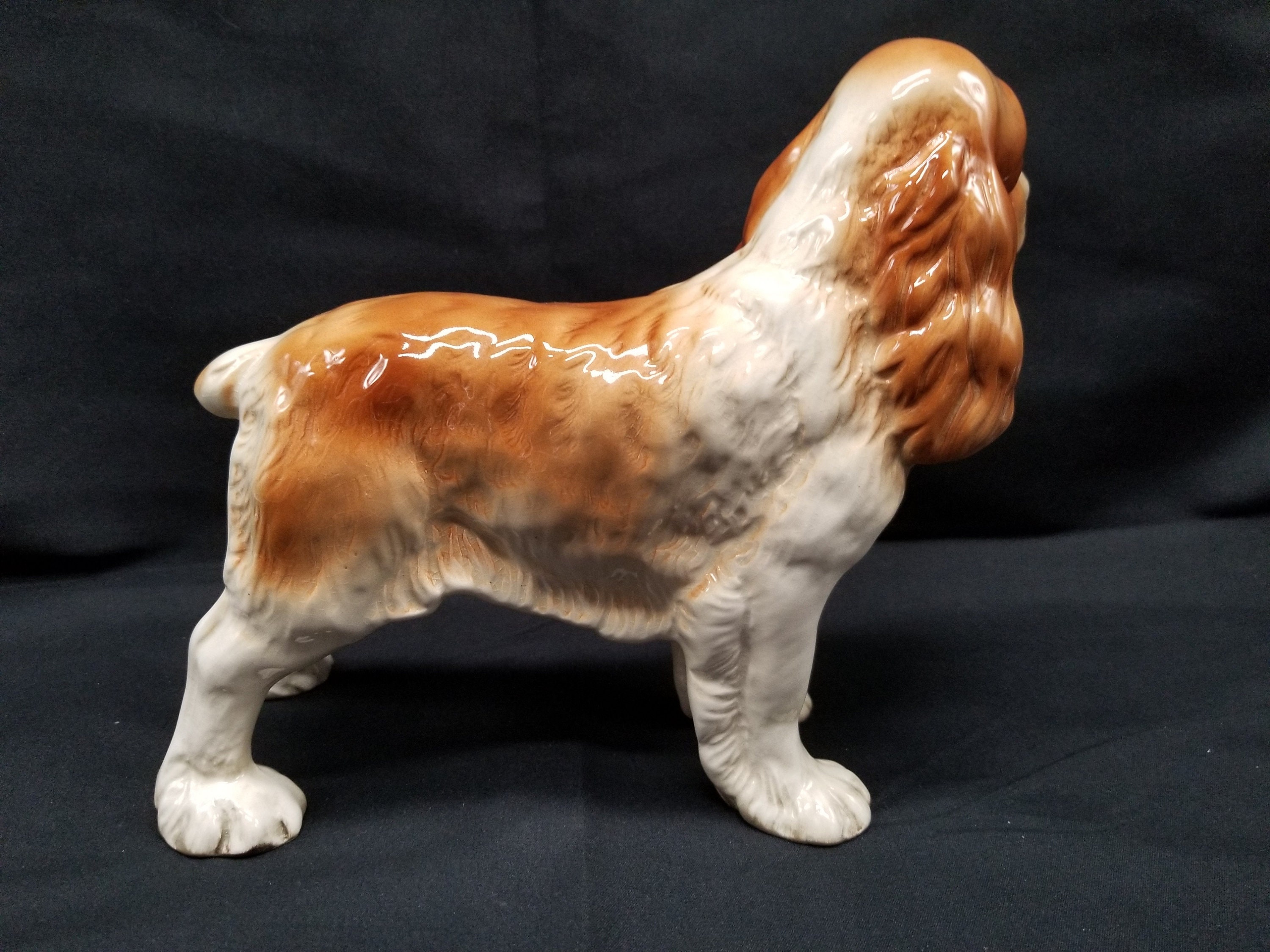 Vintage Large Coopercraft Cocker Spaniel Hand Painted Figurine - Etsy
